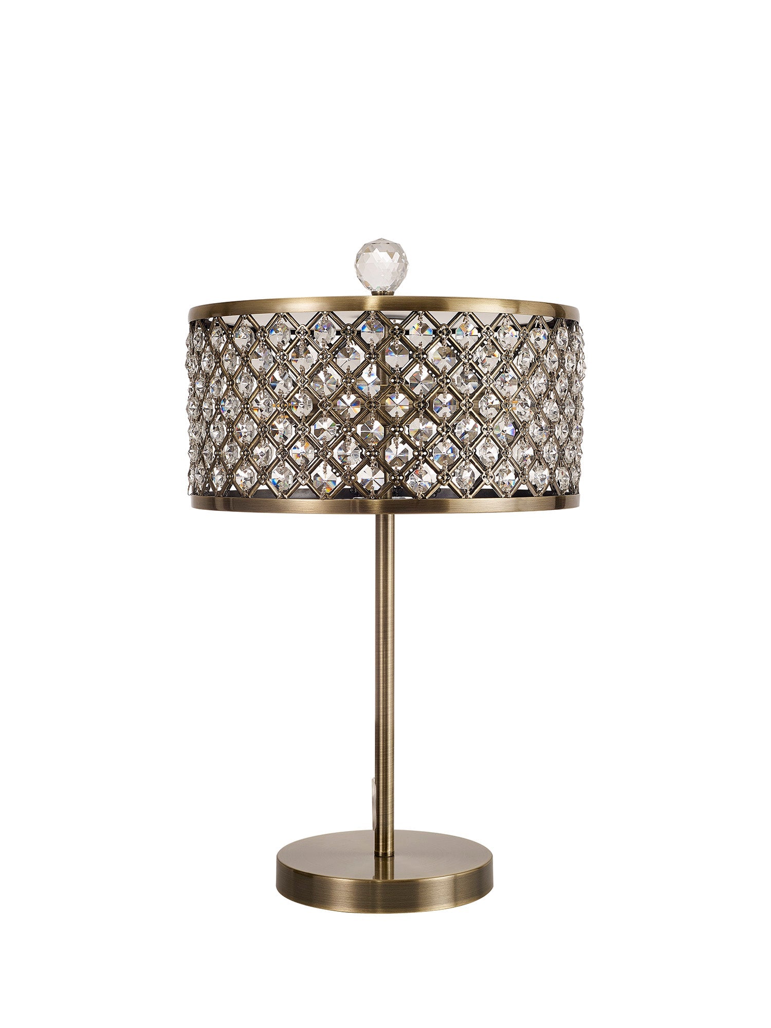 Sasha Table Lamp with Crystal Panels – Luminosity Designs Ltd