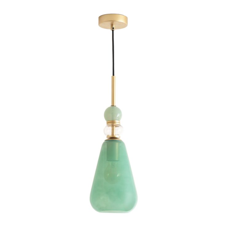 Anastasia Stacked Green Glass Ceiling Light – Luminosity Designs Ltd