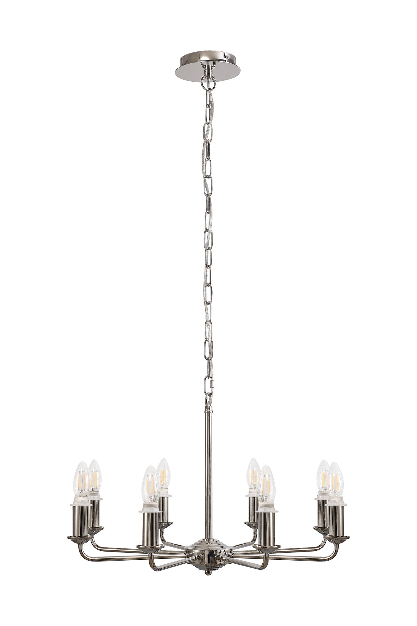 Banyan 8 Light Traditional Armed Chandelier E14 (Deco D0677 ...