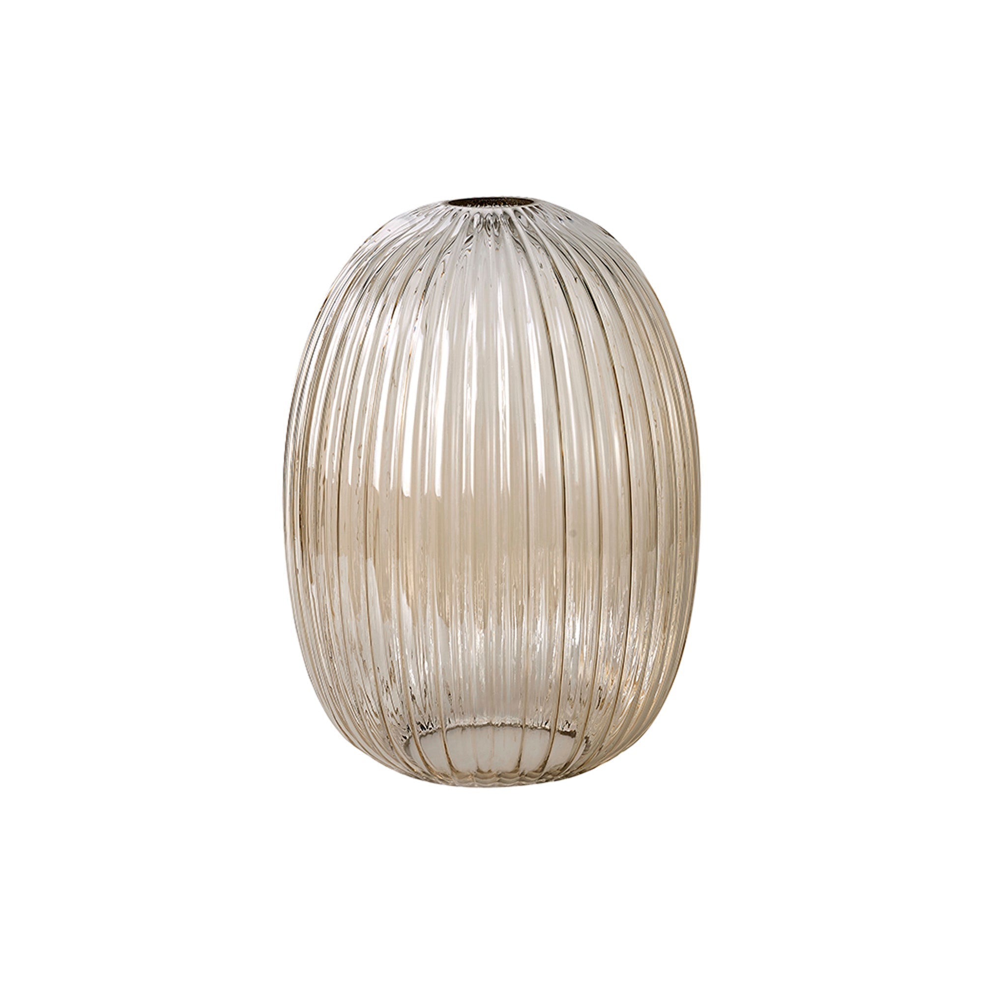 Small Tubular Almond Baron Ribbed Glass Shades – Luminosity Designs Ltd