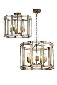 Elsa Crystal Lantern - Pendant or Flush – Luminosity Designs Ltd