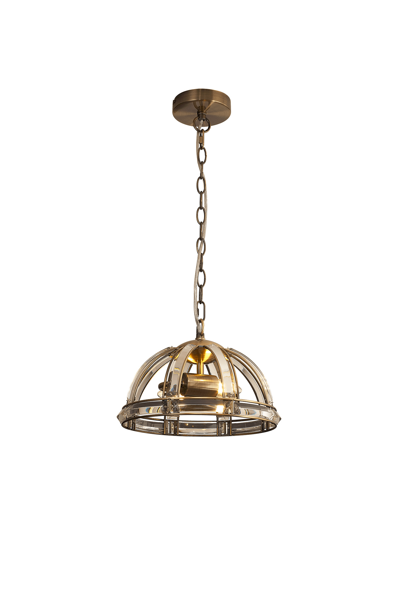 Elsa Crystal Small Half Globe Lantern – Luminosity Designs Ltd
